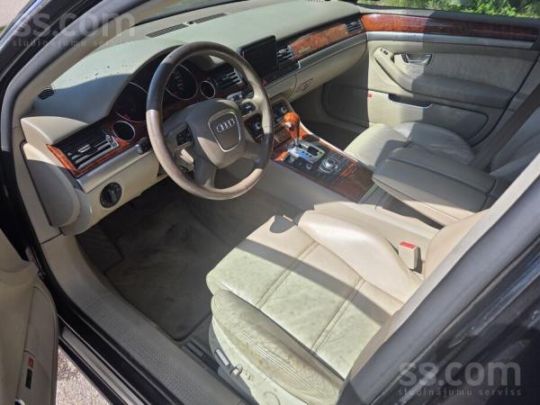 Blue Audi A8 2008 in Daugavpils, with an engine capacity of 3.00 L and mileage of 0 thousand km for 6490 €, photo 3 on AUTOMOTO.COM.LV