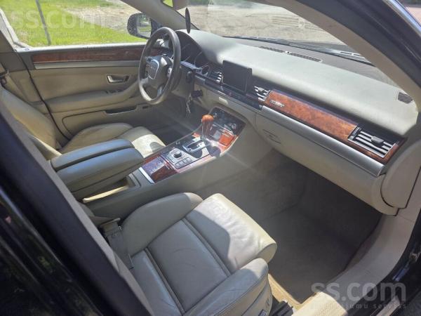 Blue Audi A8 2008 in Daugavpils, with an engine capacity of 3.00 L and mileage of 0 thousand km for 6490 €, photo 4 on AUTOMOTO.COM.LV