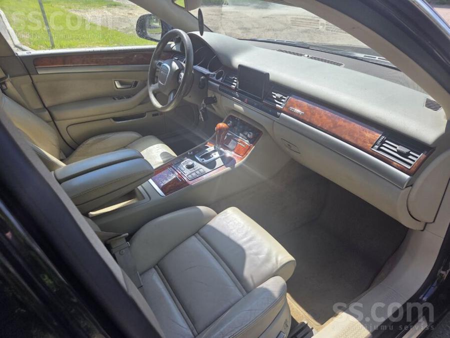 Blue Audi A8 2008 in Daugavpils, with an engine capacity of 3.00 L and mileage of 0 thousand km for 6490 €, photo 5 on AUTOMOTO.COM.LV