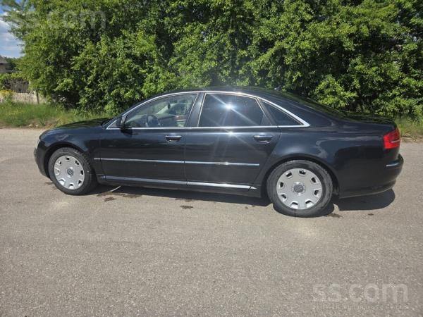 Blue Audi A8 2008 in Daugavpils, with an engine capacity of 3.00 L and mileage of 0 thousand km for 6490 €, photo 9 on AUTOMOTO.COM.LV