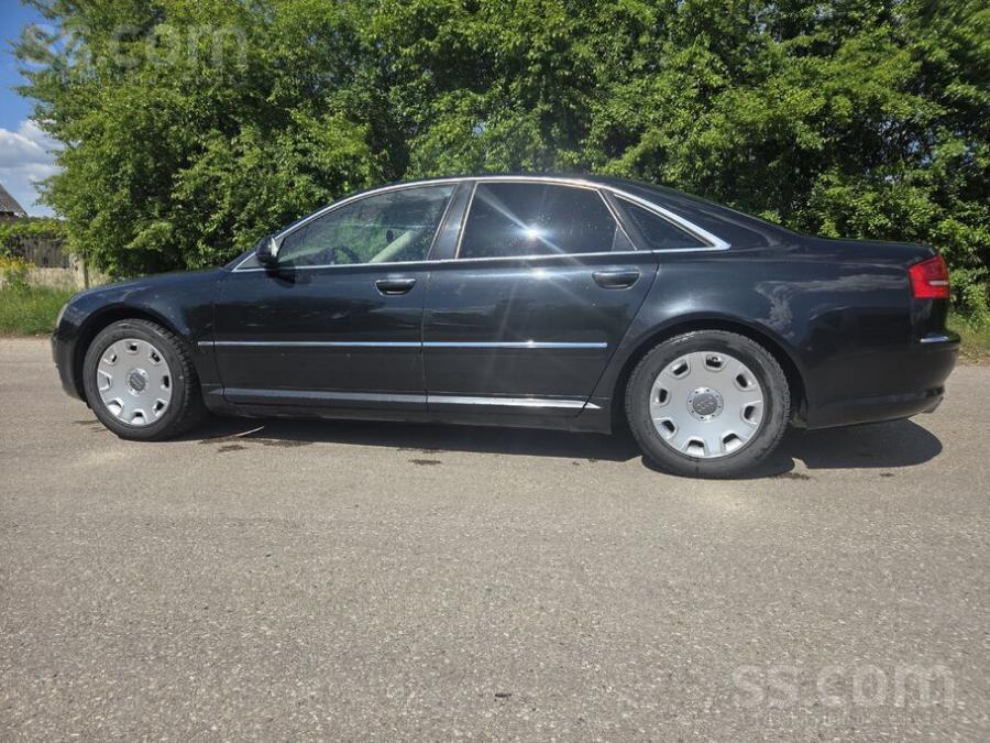 Blue Audi A8 2008 in Daugavpils, with an engine capacity of 3.00 L and mileage of 0 thousand km for 6490 €, photo 11 on AUTOMOTO.COM.LV