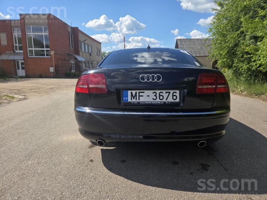 Blue Audi A8 2008 in Daugavpils, with an engine capacity of 3.00 L and mileage of 0 thousand km for 6490 €, photo 12 on AUTOMOTO.COM.LV