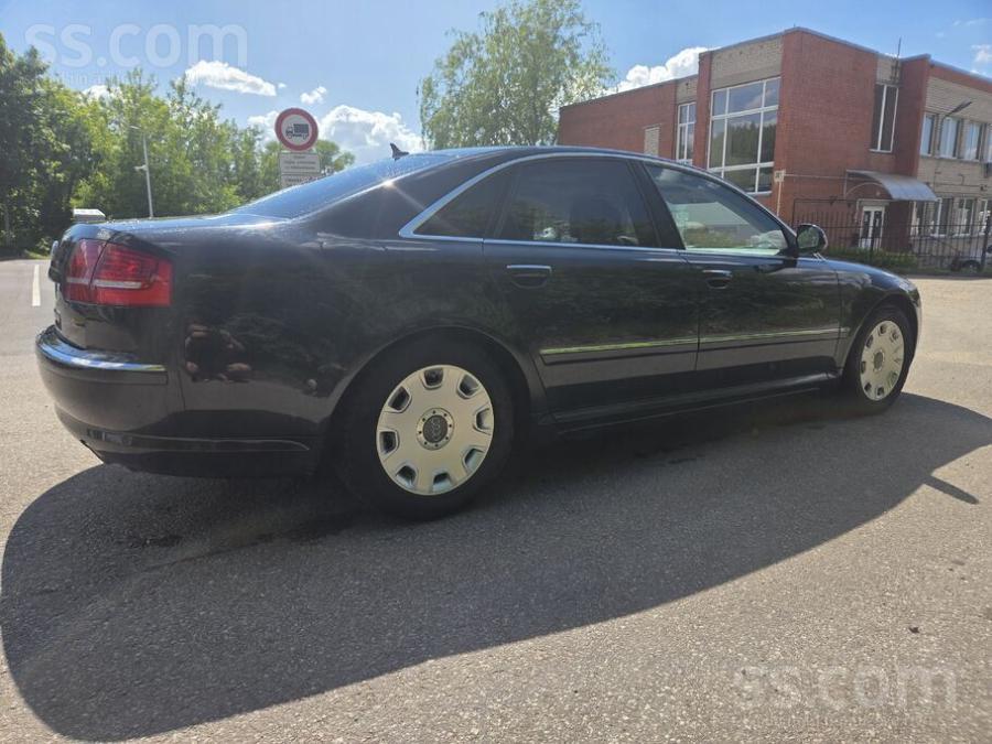Blue Audi A8 2008 in Daugavpils, with an engine capacity of 3.00 L and mileage of 0 thousand km for 6490 €, photo 14 on AUTOMOTO.COM.LV