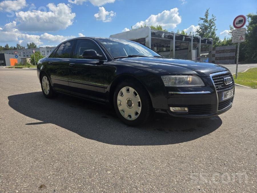 Blue Audi A8 2008 in Daugavpils, with an engine capacity of 3.00 L and mileage of 0 thousand km for 6490 €, photo 15 on AUTOMOTO.COM.LV