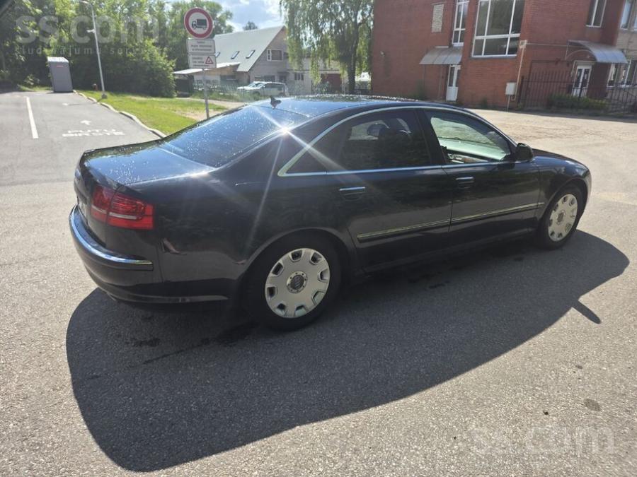 Blue Audi A8 2008 in Daugavpils, with an engine capacity of 3.00 L and mileage of 0 thousand km for 6490 €, photo 17 on AUTOMOTO.COM.LV