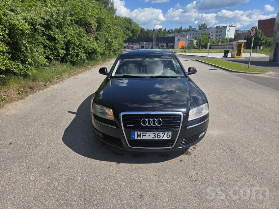 Blue Audi A8 2008 in Daugavpils, with an engine capacity of 3.00 L and mileage of 0 thousand km for 6490 €, photo 18 on AUTOMOTO.COM.LV