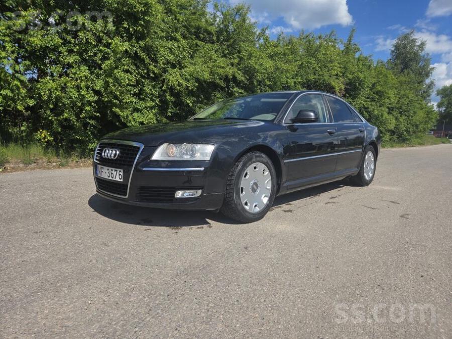 Blue Audi A8 2008 in Daugavpils, with an engine capacity of 3.00 L and mileage of 0 thousand km for 6490 €, photo 20 on AUTOMOTO.COM.LV