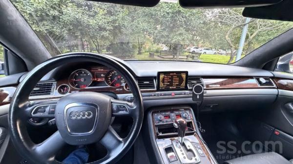 Blue Audi A8 2008 in Riga, with an engine capacity of 3.00 L and mileage of 0 thousand km for 9900 €, photo 7 on AUTOMOTO.COM.LV