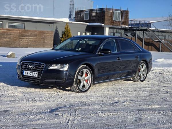 Blue Audi A8 2012 in Riga, with an engine capacity of 3.00 L and mileage of 270 thousand km for 13900 €, photo 4 on AUTOMOTO.COM.LV
