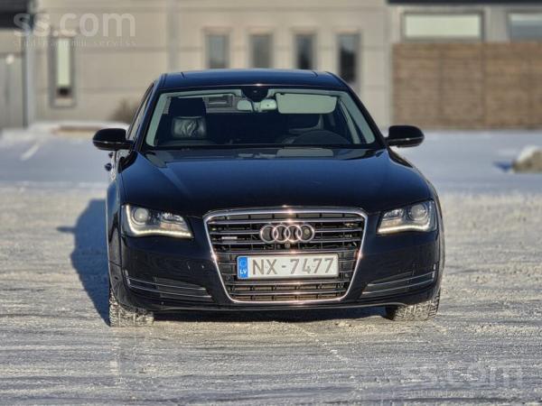 Blue Audi A8 2012 in Riga, with an engine capacity of 3.00 L and mileage of 270 thousand km for 13900 €, photo 5 on AUTOMOTO.COM.LV