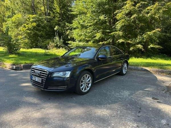 Audi A8 2013 Viļņa vietnē Zils Audi A8 2013 Viļņa, ar dzinēja tilpumu 3.00 L un nobraukumu 307 tūkst. km par 14500 €, foto 1 vietnē AUTOMOTO.COM.LV