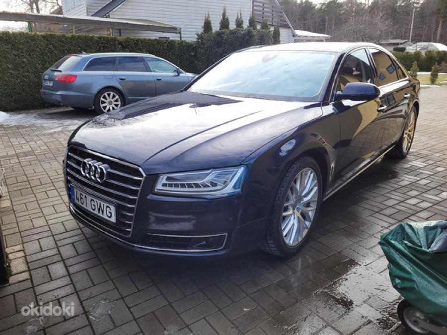 Zils Audi A8 2014 Tallina, ar dzinēja tilpumu 0.32 L un nobraukumu 271 tūkst. km par 18000 €, foto 4 vietnē AUTOMOTO.COM.LV