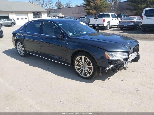 Zils Audi A8 2015 Viļņa, ar dzinēja tilpumu 3.99 L un nobraukumu 142 tūkst. km par 10500 €, foto 1 vietnē AUTOMOTO.COM.LV