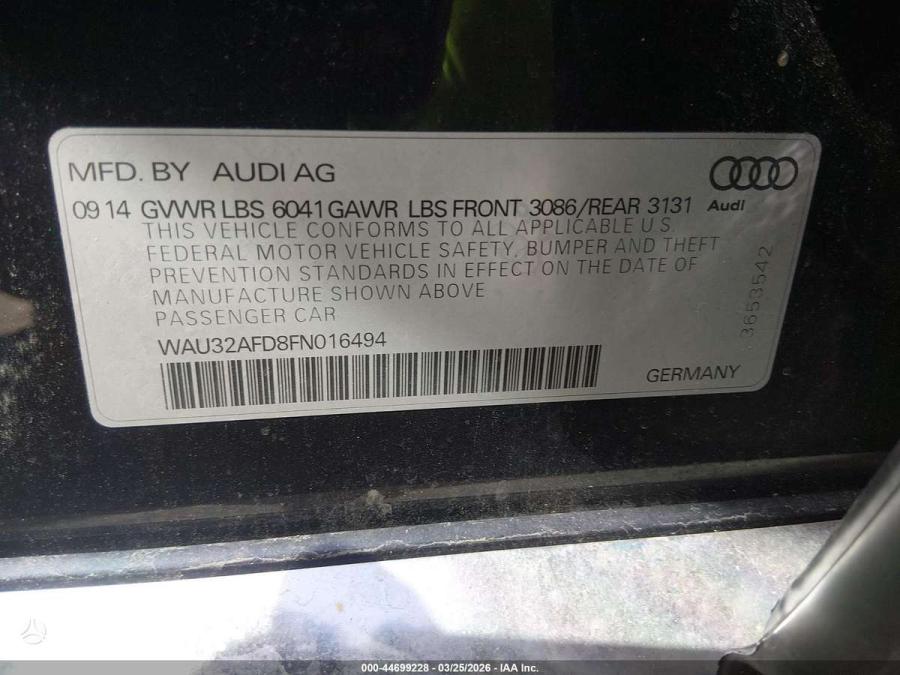 Zils Audi A8 2015 Viļņa, ar dzinēja tilpumu 3.99 L un nobraukumu 142 tūkst. km par 10600 €, foto 14 vietnē AUTOMOTO.COM.LV