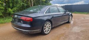 Blue Audi A8 2015 in Vilnius, with an engine capacity of 3.99 L and mileage of 142 thousand km for 10900 €, photo 6 on AUTOMOTO.COM.LV