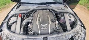 Blue Audi A8 2015 in Vilnius, with an engine capacity of 3.99 L and mileage of 142 thousand km for 10900 €, photo 25 on AUTOMOTO.COM.LV