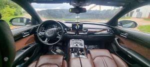 Blue Audi A8 2015 in Vilnius, with an engine capacity of 3.99 L and mileage of 142 thousand km for 10800 €, photo 10 on AUTOMOTO.COM.LV