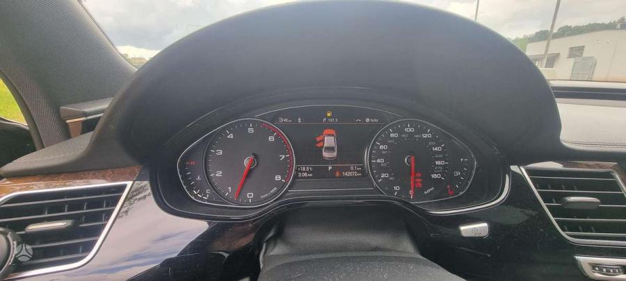 Blue Audi A8 2015 in Vilnius, with an engine capacity of 3.99 L and mileage of 142 thousand km for 10500 €, photo 14 on AUTOMOTO.COM.LV
