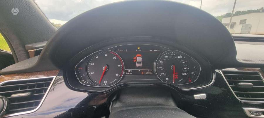 Zils Audi A8 2015 Viļņa, ar dzinēja tilpumu 3.99 L un nobraukumu 142 tūkst. km par 10300 €, foto 14 vietnē AUTOMOTO.COM.LV