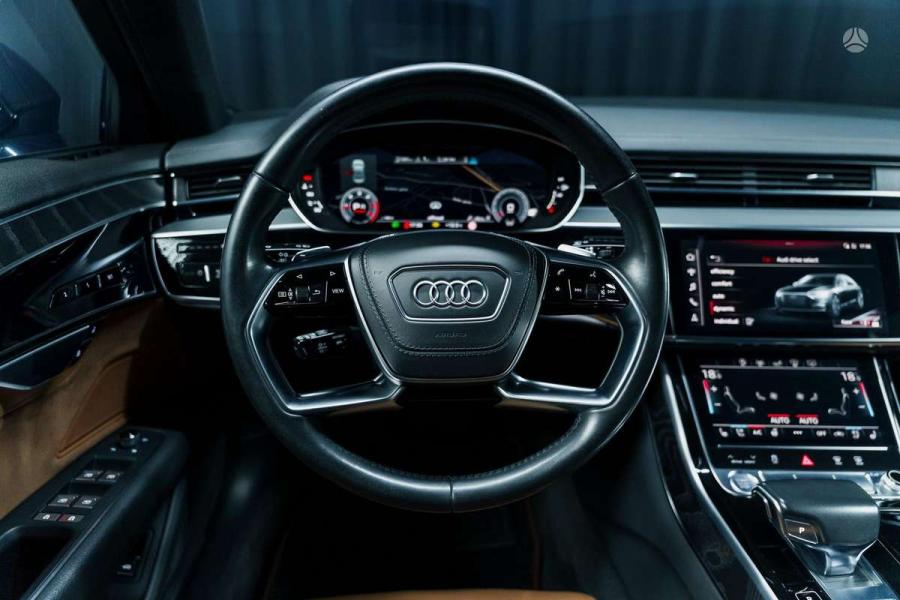Zils Audi A8 2018 Viļņa, ar dzinēja tilpumu 2.97 L un nobraukumu 174 tūkst. km par 33999 €, foto 22 vietnē AUTOMOTO.COM.LV