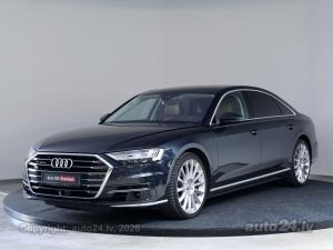 Zils Audi A8 2019 Tallina, ar dzinēja tilpumu 3.00 L un nobraukumu 100 tūkst. km par 44900 €, foto  vietnē AUTOMOTO.COM.LV