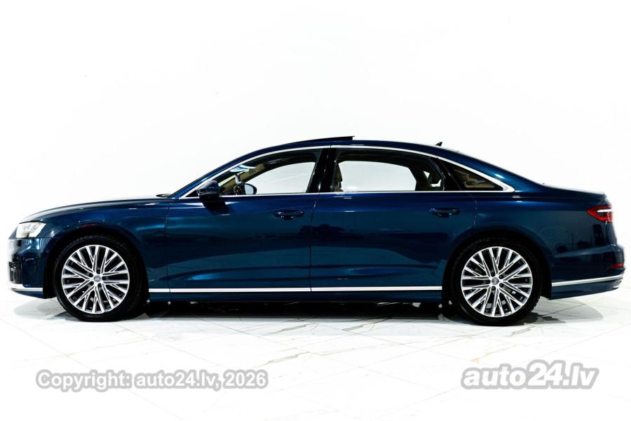 Blue Audi A8 2019 in Tallinn, with an engine capacity of 3.00 L and mileage of 0 thousand km for 42750 €, photo 8 on AUTOMOTO.COM.LV