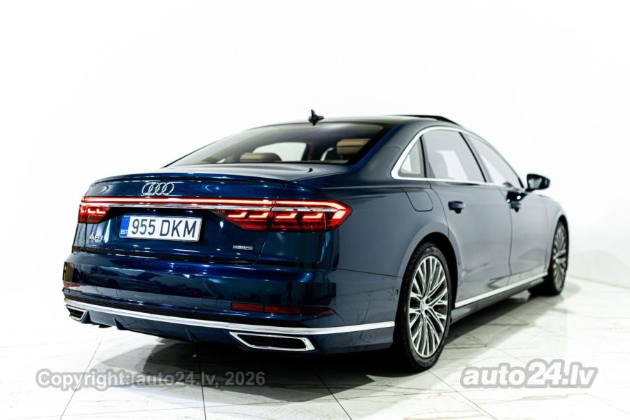 Blue Audi A8 2019 in Tallinn, with an engine capacity of 3.00 L and mileage of 0 thousand km for 42750 €, photo 14 on AUTOMOTO.COM.LV