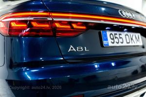 Blue Audi A8 2019 in Tallinn, with an engine capacity of 3.00 L and mileage of 0 thousand km for 42750 €, photo 15 on AUTOMOTO.COM.LV