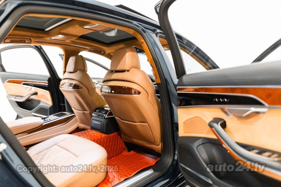 Blue Audi A8 2019 in Tallinn, with an engine capacity of 3.00 L and mileage of 0 thousand km for 42750 €, photo 19 on AUTOMOTO.COM.LV