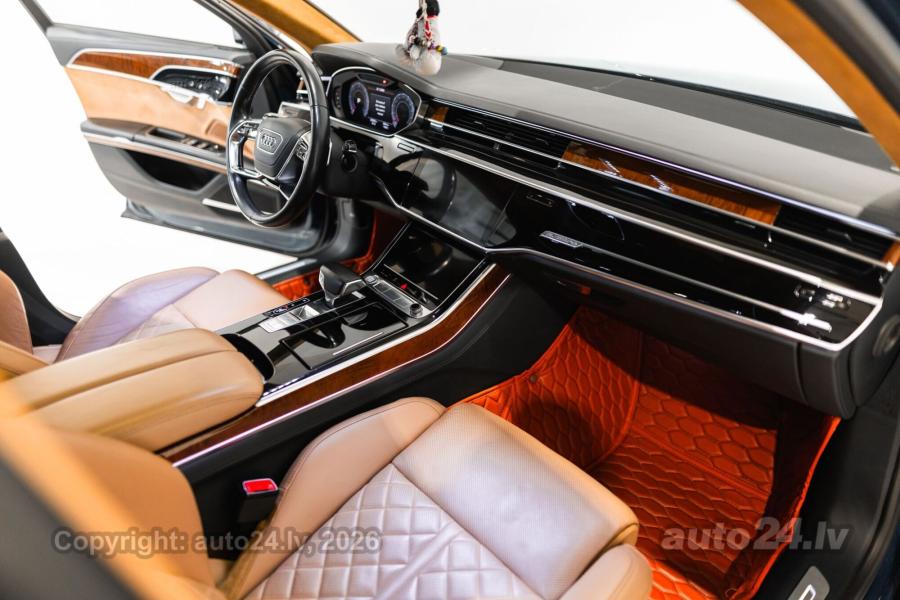 Blue Audi A8 2019 in Tallinn, with an engine capacity of 3.00 L and mileage of 0 thousand km for 42750 €, photo 25 on AUTOMOTO.COM.LV