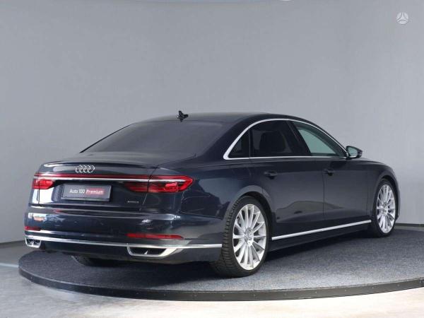 Blue Audi A8 2019 in Tallinn, with an engine capacity of 2.97 L and mileage of 100 thousand km for 44900 €, photo 4 on AUTOMOTO.COM.LV