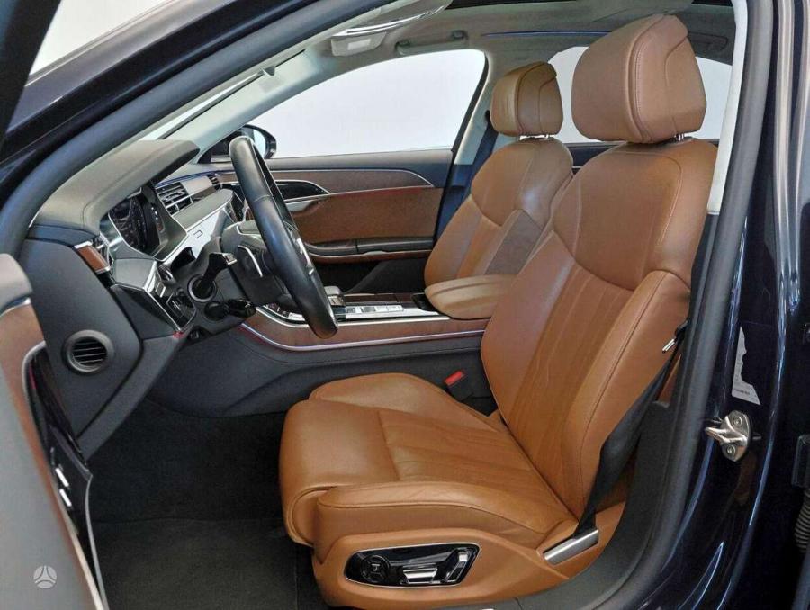 Blue Audi A8 2019 in Tallinn, with an engine capacity of 2.97 L and mileage of 100 thousand km for 44900 €, photo 10 on AUTOMOTO.COM.LV