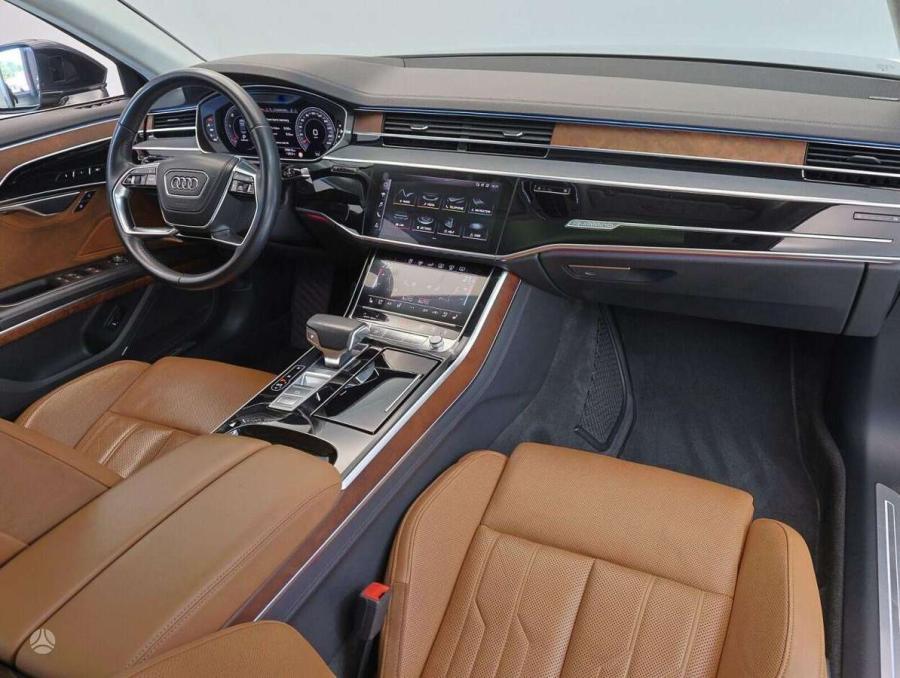 Blue Audi A8 2019 in Tallinn, with an engine capacity of 2.97 L and mileage of 100 thousand km for 44900 €, photo 19 on AUTOMOTO.COM.LV