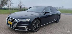 Blue Audi A8 2021 in Kaunas, with an engine capacity of 3.00 L and mileage of 140 thousand km for 36179 €, photo  on AUTOMOTO.COM.LV