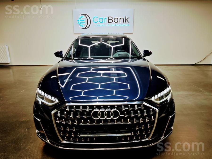 Zils Audi A8 2022 Tallina, ar dzinēja tilpumu 3.00 L un nobraukumu 74 tūkst. km par 51500 €, foto 3 vietnē AUTOMOTO.COM.LV