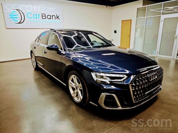 Zils Audi A8 2022 Tallina, ar dzinēja tilpumu 3.00 L un nobraukumu 74 tūkst. km par 51500 €, foto 3 vietnē AUTOMOTO.COM.LV