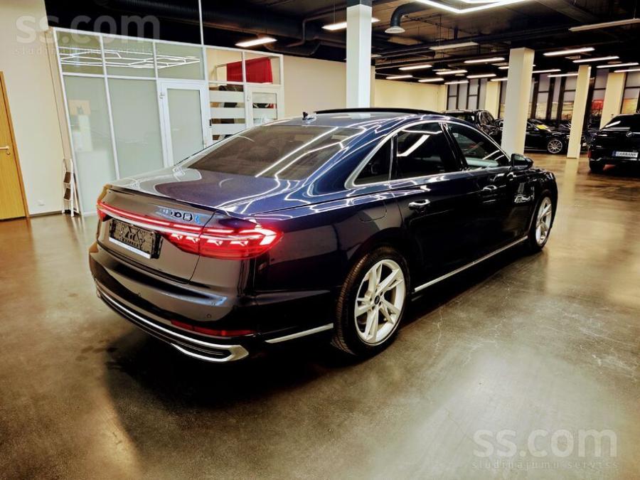 Zils Audi A8 2022 Tallina, ar dzinēja tilpumu 3.00 L un nobraukumu 74 tūkst. km par 51500 €, foto 5 vietnē AUTOMOTO.COM.LV