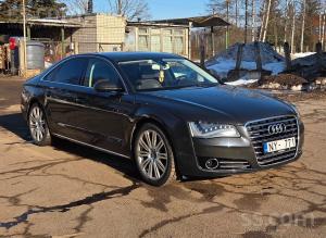 Brown Audi A8 2011 in Daugavpils, with an engine capacity of 3.00 L and mileage of 270 thousand km for 14500 €, photo 4 on AUTOMOTO.COM.LV