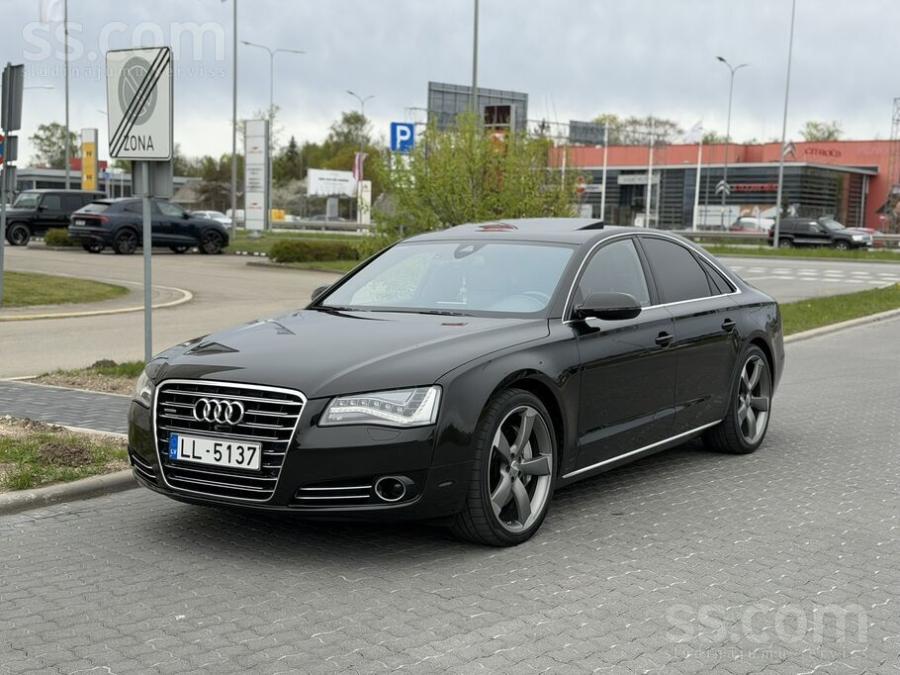 Brown Audi A8 2012 in Riga, with an engine capacity of 4.20 L and mileage of 309 thousand km for 21000 €, photo 1 on AUTOMOTO.COM.LV