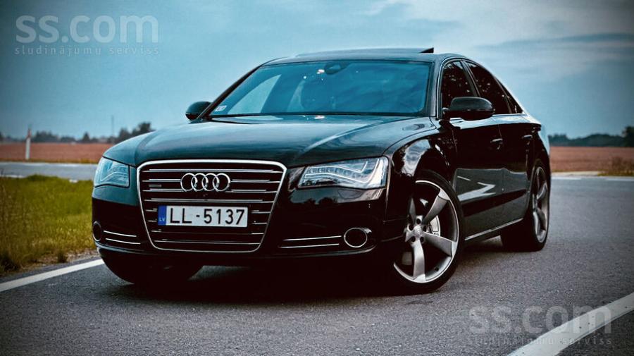 Brown Audi A8 2012 in Riga, with an engine capacity of 4.20 L and mileage of 309 thousand km for 21000 €, photo 20 on AUTOMOTO.COM.LV