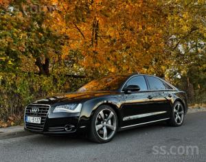 Brown Audi A8 2012 in Riga, with an engine capacity of 4.20 L and mileage of 309 thousand km for 21000 €, photo 27 on AUTOMOTO.COM.LV