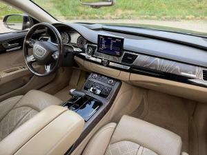 Brown Audi A8 2015 in Vilnius, with an engine capacity of 2.97 L and mileage of 182 thousand km for 18200 €, photo 12 on AUTOMOTO.COM.LV