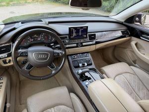Brown Audi A8 2015 in Vilnius, with an engine capacity of 2.97 L and mileage of 182 thousand km for 18200 €, photo 13 on AUTOMOTO.COM.LV
