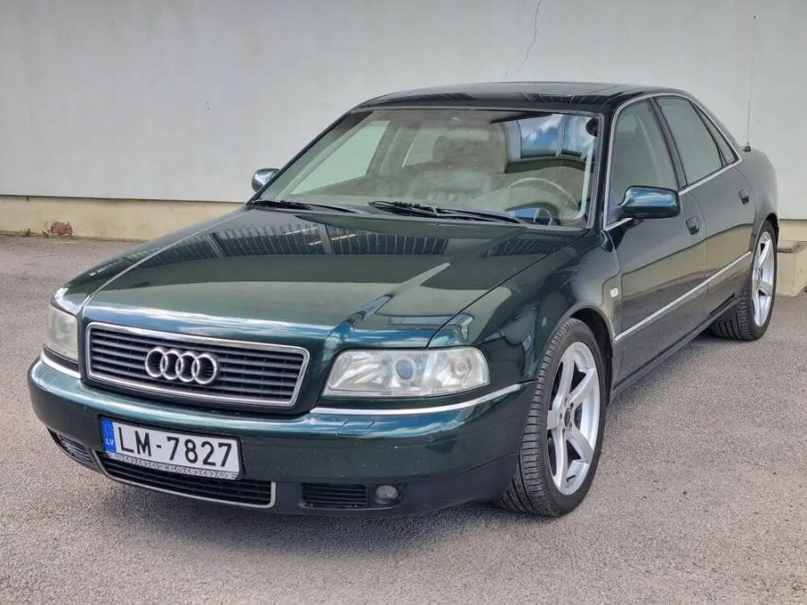 Zaļš Audi A8 1999 Ogre, ar dzinēja tilpumu 2.50 L un nobraukumu 423 tūkst. km par 3150 €, foto 1 vietnē AUTOMOTO.COM.LV