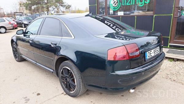 Green Audi A8 2006 in Riga, with an engine capacity of 3.00 L and mileage of 406 thousand km for 3590 €, photo 4 on AUTOMOTO.COM.LV
