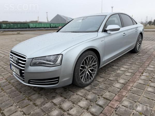 Grey Audi A8 2013 in Ventspils, with an engine capacity of 2.00 L and mileage of 156 thousand km for 20000 €, photo 1 on AUTOMOTO.COM.LV