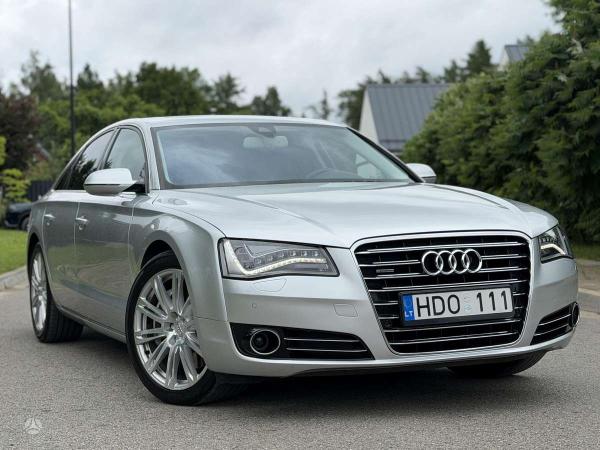 Pelēks Audi A8 2010 Viļņa, ar dzinēja tilpumu 4.13 L un nobraukumu 241 tūkst. km par 10450 €, foto 1 vietnē AUTOMOTO.COM.LV
