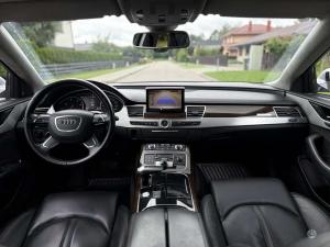 Grey Audi A8 2010 in Vilnius, with an engine capacity of 4.13 L and mileage of 241 thousand km for 10450 €, photo 12 on AUTOMOTO.COM.LV