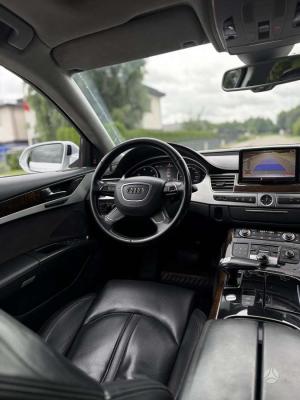Grey Audi A8 2010 in Vilnius, with an engine capacity of 4.13 L and mileage of 241 thousand km for 10450 €, photo 13 on AUTOMOTO.COM.LV