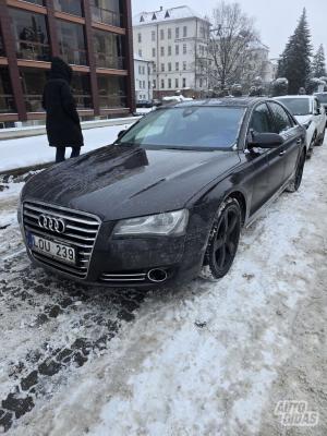 Grey Audi A8 2012 in Alytus, with an engine capacity of 3.00 L and mileage of 177 thousand km for 12500 €, photo  on AUTOMOTO.COM.LV